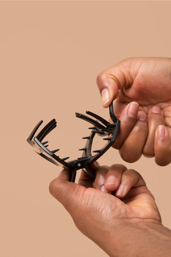 TELETIES Open Hair Clip | Large | Jet Black – Delta Dawn Gifts